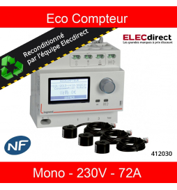 Legrand Compteur modulaire monophasé EMDX³ MID raccordement direct 63A ...