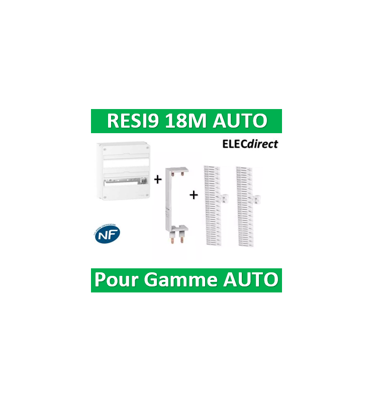 Schneider - Resi9 XE (Auto) Peigne vertical 2 rangées entraxe 125mm ...