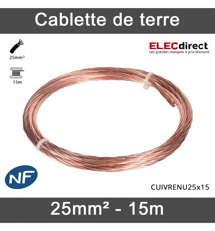 Câblette de terre - ELECdirect Vente Matériel Électrique