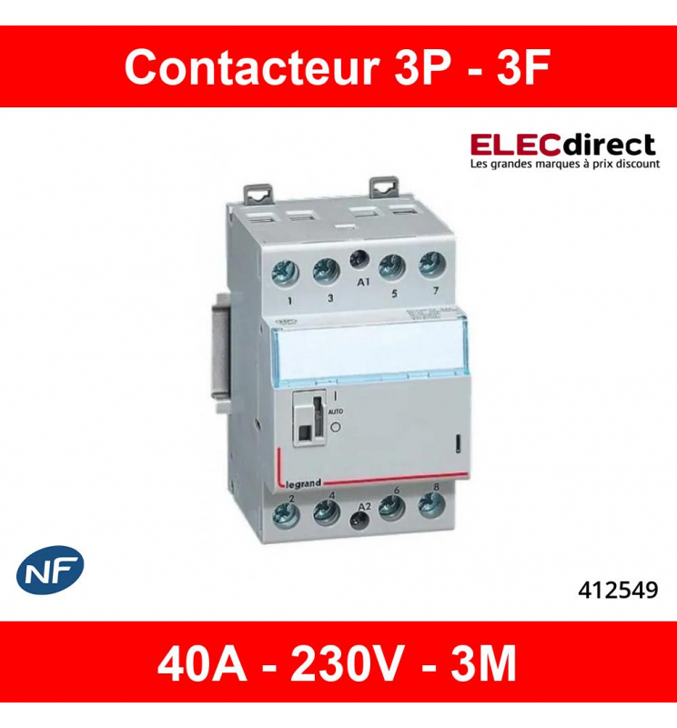 Contacteurs auxiliaire - ELECdirect Vente Matériel Électrique