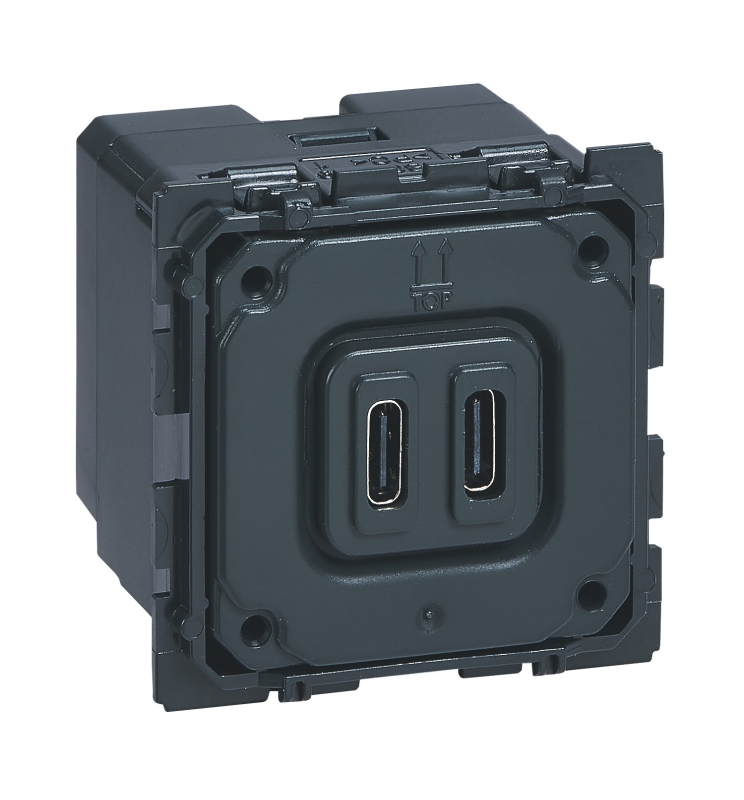 Legrand - Céliane - Mécanisme Double Prise USB - type C - 3A - 15W ...