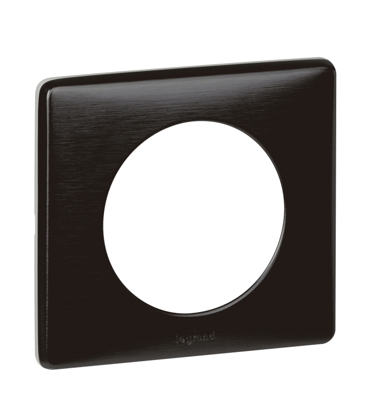 Legrand - Plaque Céliane Métal 1 poste - finition Carbone - Réf ...