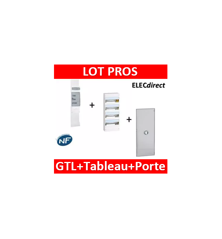 Legrand - Kit GTL 13M - 030037 - 65 x 250 mm - Avec couvercle complet ...