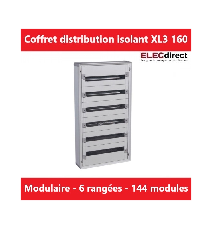 Legrand - Coffret de distribution 144 modules - 6 rangées de 24M - Tout ...