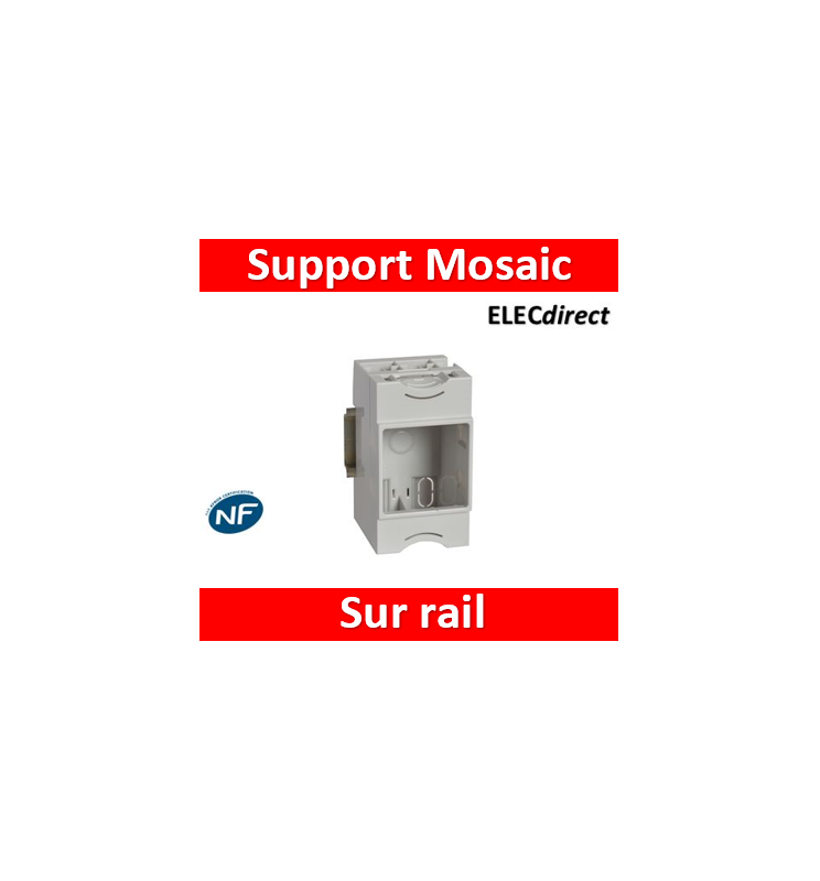 Legrand - Support universel modulaire pour montage appareillage Mosaic ...