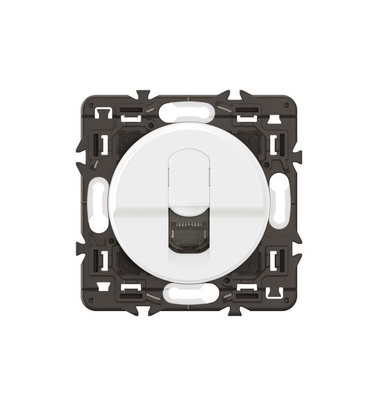 Legrand - Céliane 2024 - Prise RJ45 simple Cat.6 FTP complète blanche ...