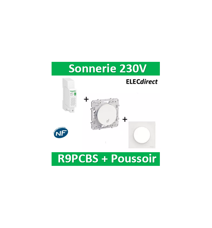 Schneider - Sonnerie modulaire Resi9 XP 230V - 80dB - R9PCBS ...
