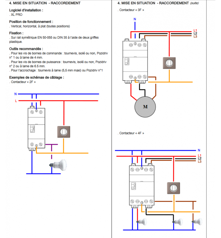 Legrand - Contacteur de puissance 2P bobine 230V - 25A - 2F + auxiliaire - 412523 + 412429 ...