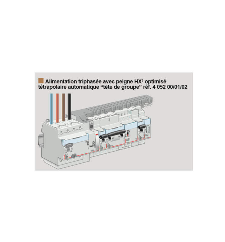 Schneider - Acti9 iDT40 - peigne avec connecteur - 1P+N - 12 modules de ...
